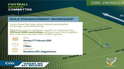 ClubZap | The GAA/FRC to host New Rule Enhancement Workshop at the ...